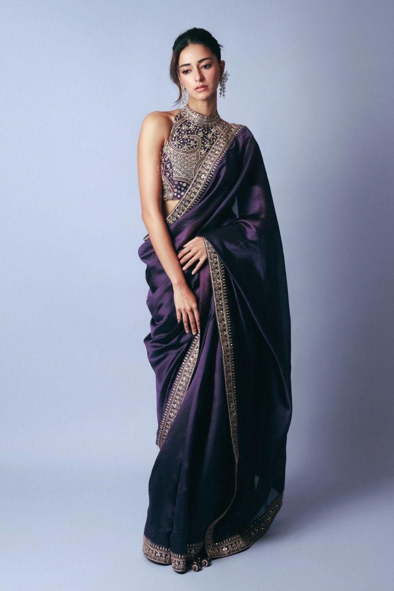 Ananya Panday In Our Classic Saree Set – Bombaim